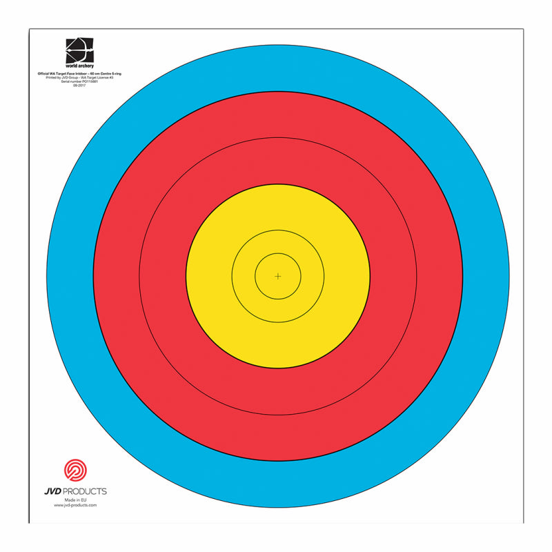 JVD Target Face Fita 80 cm Centre 5-Ring — Tactical Archery UK