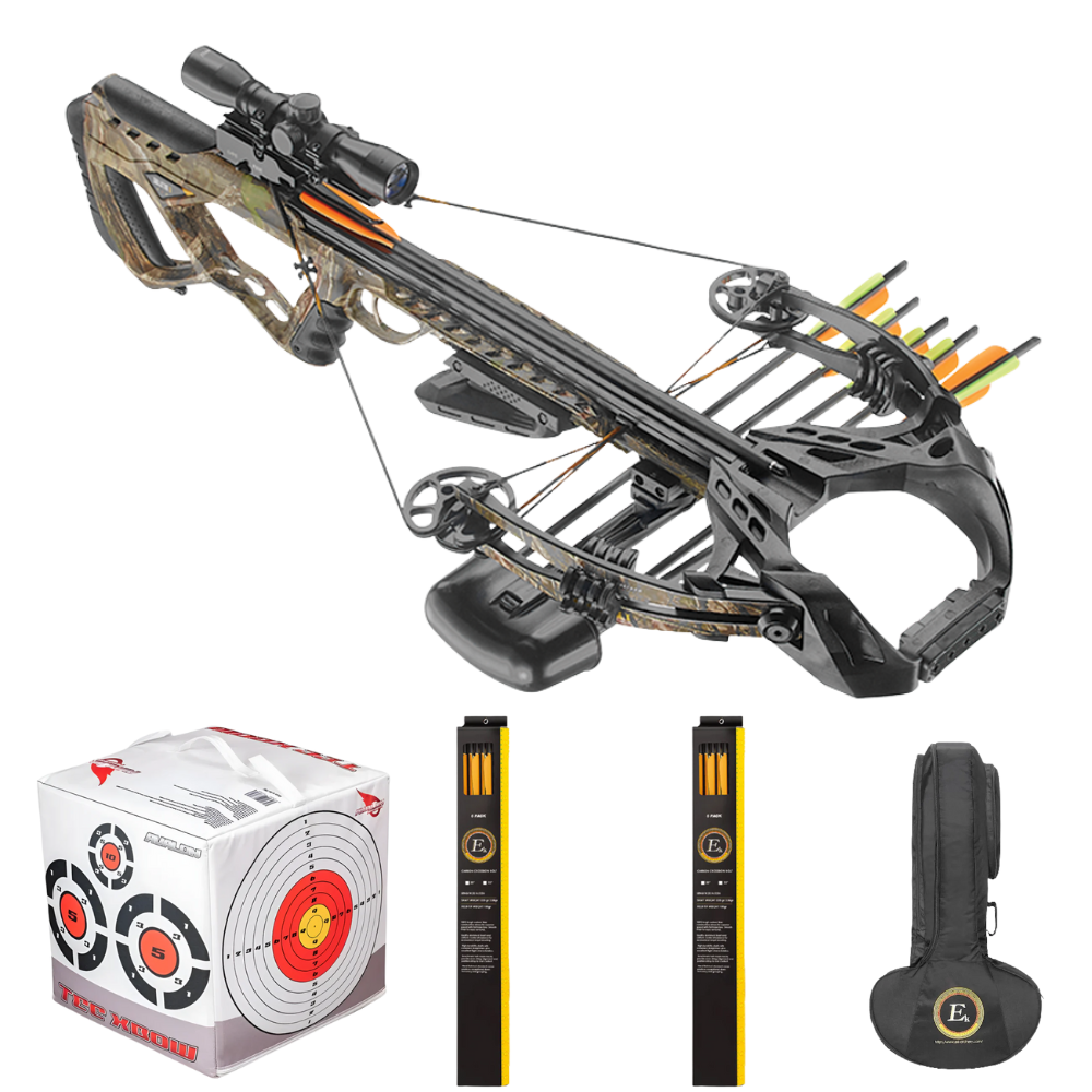 EK Archery Guillotine-X+ Camo Compound Crossbow Bundle — Tactical ...