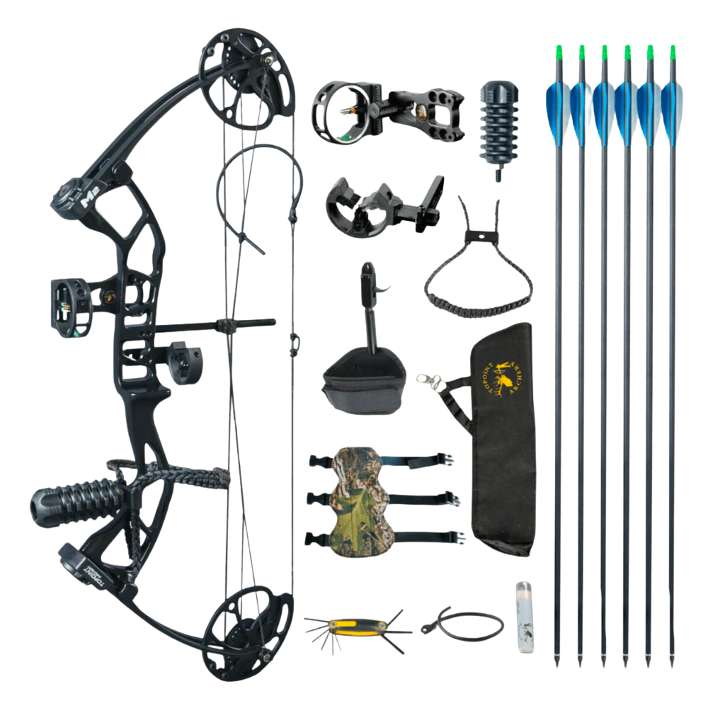 Topoint M2 Compound Bow Kit – Adjustable Youth & Beginner Archery Set ...