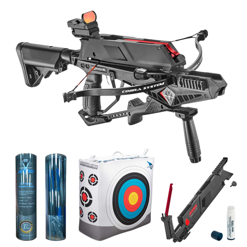 EK Archery Cobra RX Adder Self Loading 130lb Crossbow Bundle
