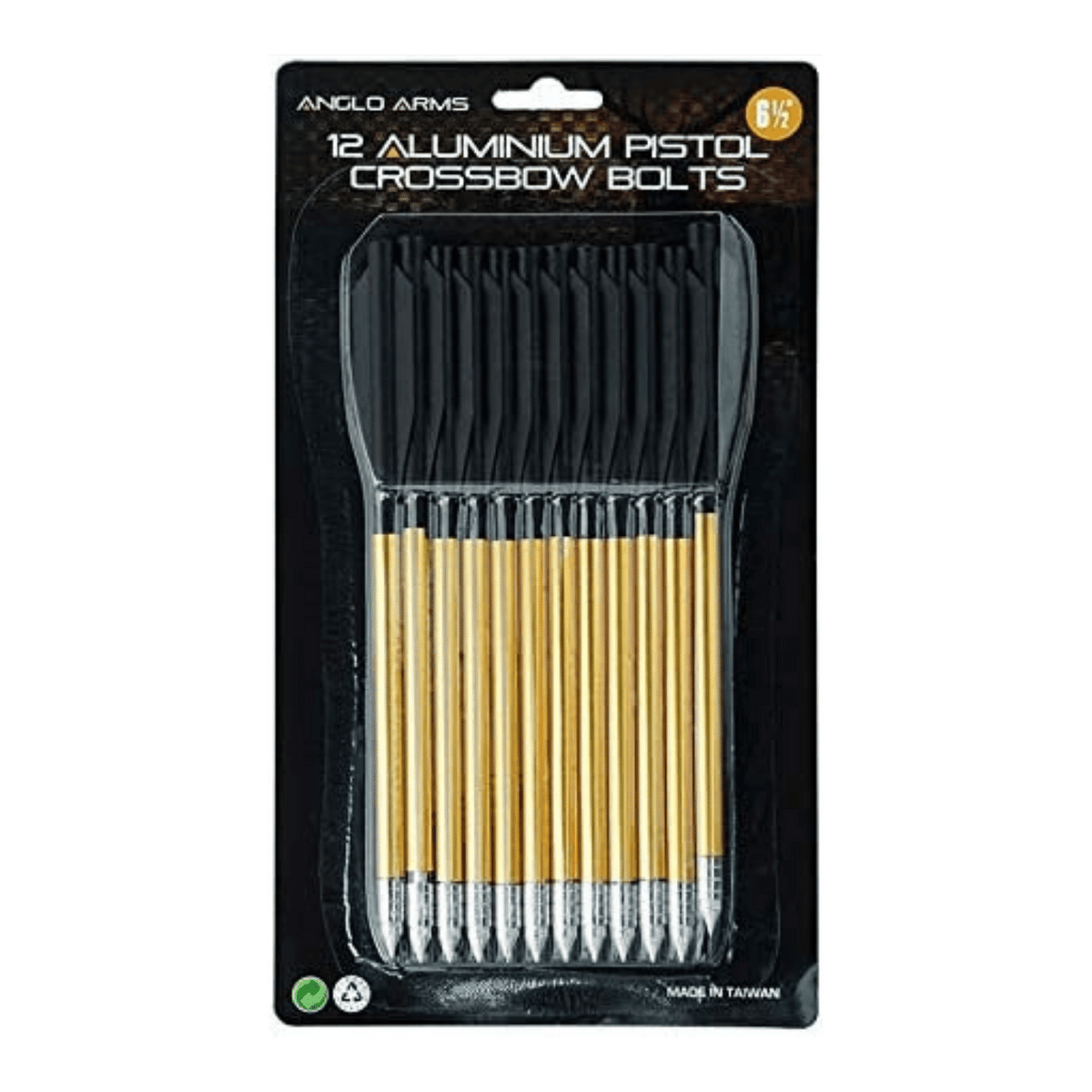 Anglo Arms 6.5" Aluminium Pistol Crossbow Bolts - 12 Pack — Tactical ...