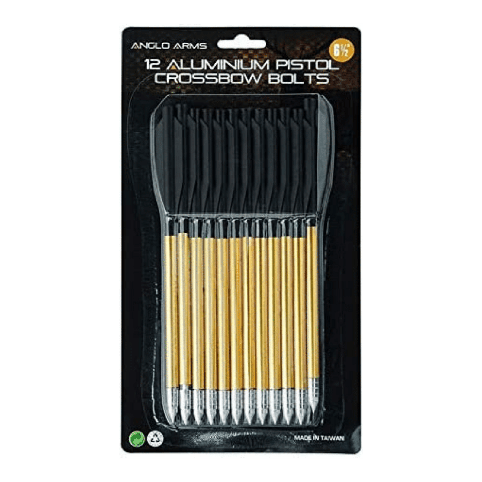Anglo Arms 6.5" Aluminium Pistol Crossbow Bolts - 12 Pack — Tactical ...