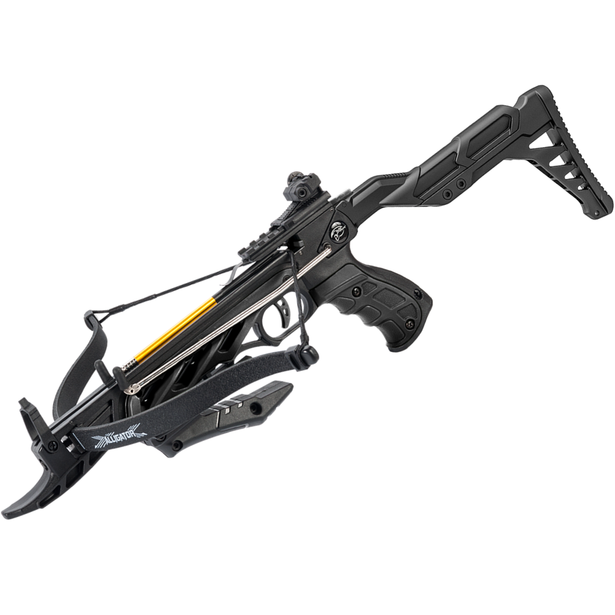Man Kung MK-TCS2BK Alligator Deluxe Pistol Crossbow - Black — Tactical ...
